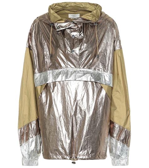 Marant Etoile Kizzy Metallic Rain Jacket Isabel Marant Etoile