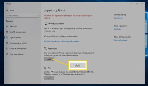 How To Create A Password In Windows