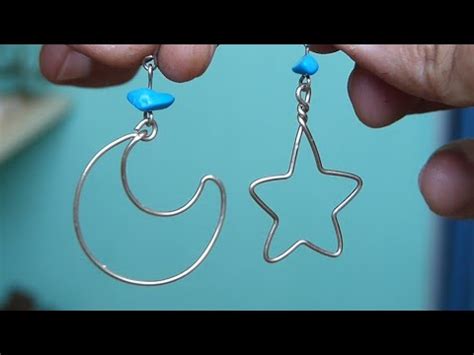 Aprenda Fazer Brinco Lua Estrela Pedra Learn How To Make Star Moon Earrings With Stones