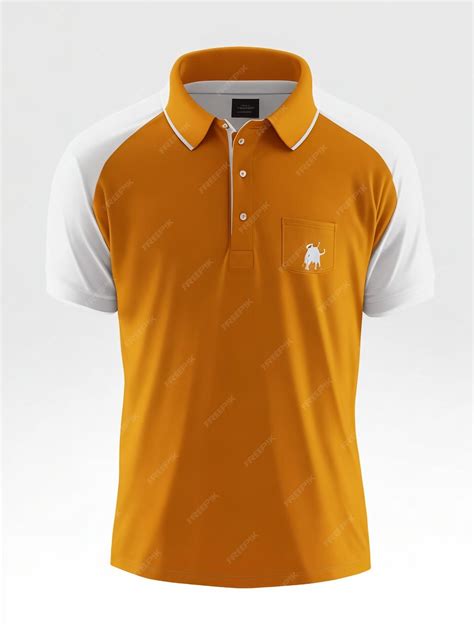 Premium Photo Blank Collared Shirt Mock Up Template Front View