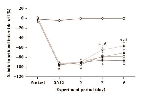 Effects Of Ssm Treatment On Sciatic Functional Index Sfi And Paw