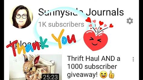K Subscriber Thank You Giveaway Youtube