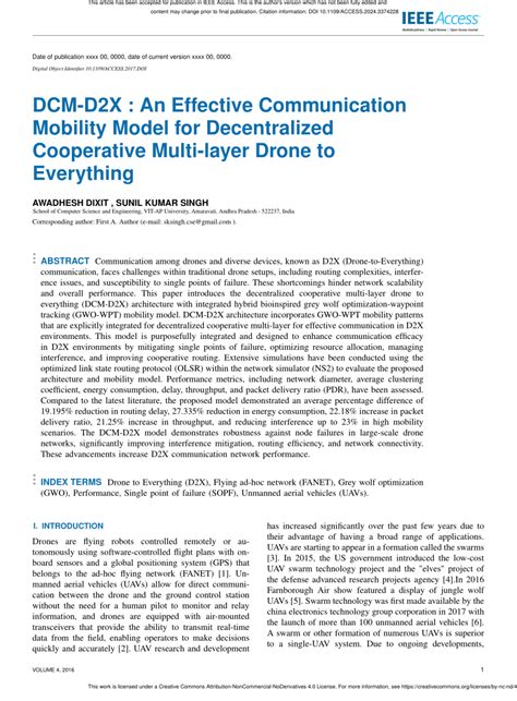 Pdf Dcm D2x An Effective Communication Mobility Model For