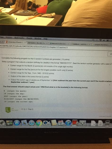 Solved Complete The Following Program So That Random Chegg