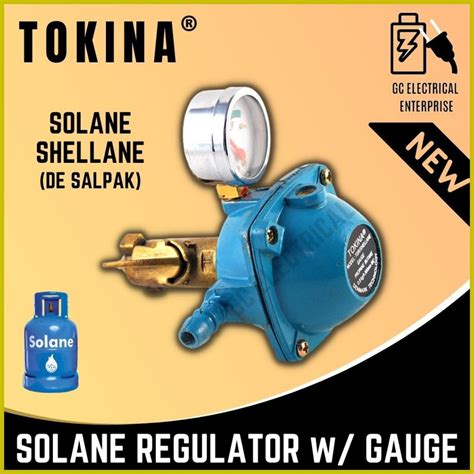 ☪ ∆ Tokina Solane Lpg Regulator With Gauge For Solane Shellane De Salpak Shopee Philippines