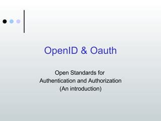 Openid Oauth An Introduction PPT