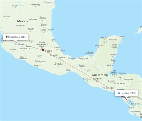 Flights From Managua To Guadalajara Mga To Gdl Airlines And Best