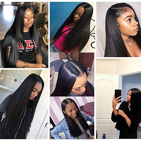 Straight Hair Weave With Middle Part