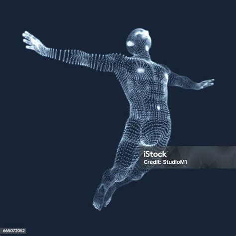 비즈니스 자유 또는 행복 개념입니다 남자 인체 모델의 3 차원 모델입니다 1위에 대한 스톡 벡터 아트 및 기타 이미지 1위 3차원 형태 Liberation Istock