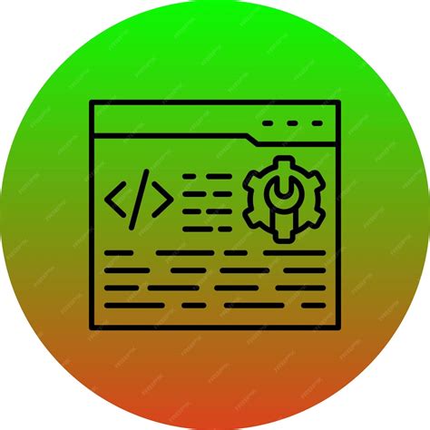 Premium Vector Coding Icon