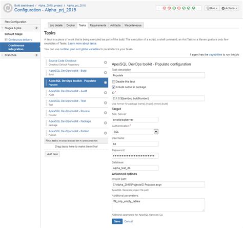 how to setup continuous integration and continuous delivery tasks using
