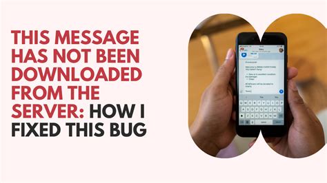 this message has not been downloaded from the server how i fixed this