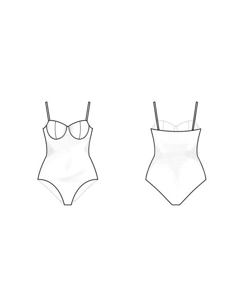 Traje De Baño Con Aros Para Mujer Body Tallas 2 8 Patrón De