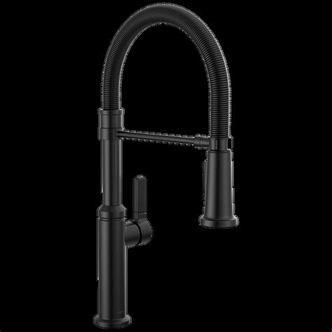 Single Handle Pull Down Spring Kitchen Faucet In Matte Black 18829 Bl