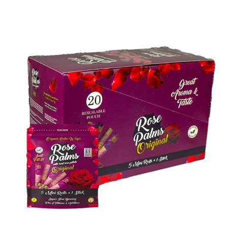 Rose Palms Original Mini Rolls 5ct20pk Nimbus Imports