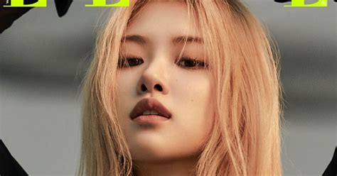 로제 화보 강력한 블랙 분위기 여신