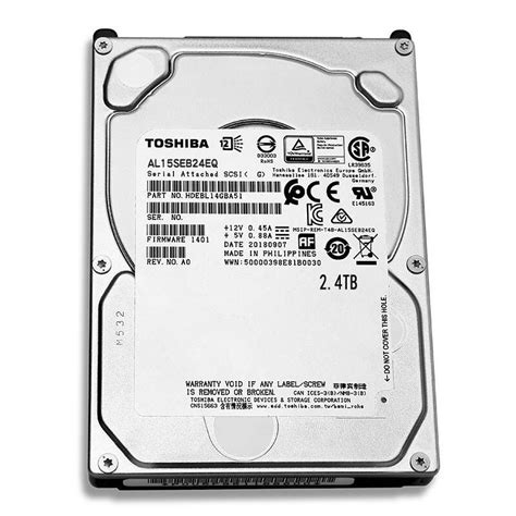 东芝(TOSHIBA)企业级硬盘 AL15SEB24EQ 2.5英寸SAS 2.4TB-喜和香港有限公司