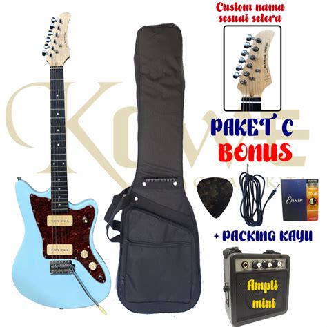 Jual Gitar Elektrik Original Merk Kowe Gitar Model Big Master Terbaru Shopee Indonesia