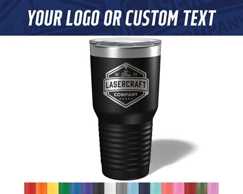 30oz Tumbler With Engraved Logo The Lasercraft Co