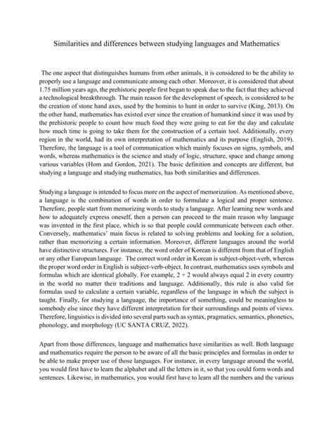 Language Vs Math Similarities And Differences