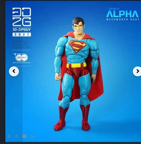 Superman Upgrade Kit For Zipguy Alpha 3d Print Model