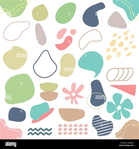 Abstract Shape Elements Hand Drawn Vector Stock Vector Image And Art Alamy
