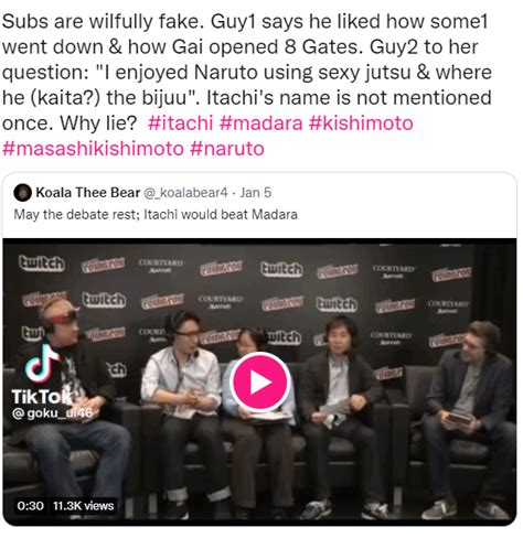 Itachi Vs Madara Interview Video Is Fake Rnaruto