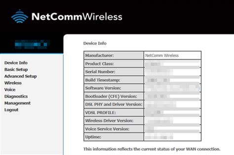 Configuring Netcomm Modem For SpinTel NBN