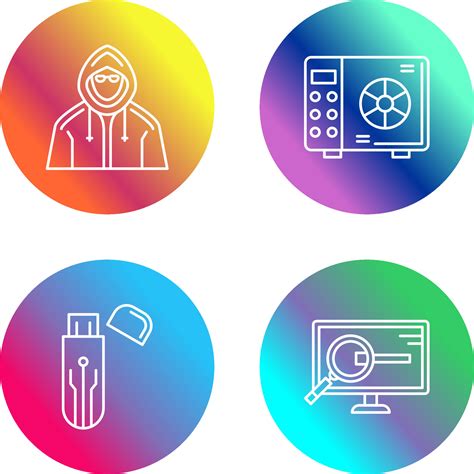 Safe Box And Hacker Icon 44695562 Vector Art At Vecteezy