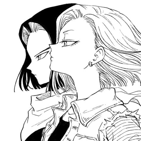 Android 18 And Android 17 Dragon Ball And 1 More Drawn By Tkgsize