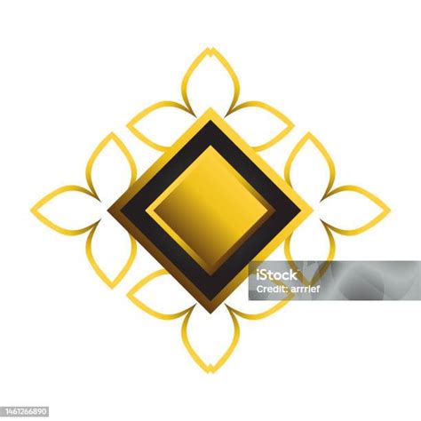 Elemen Desain Ilustrasi Ornamen Bunga Emas Ilustrasi Stok Unduh Gambar Sekarang Bertekstur