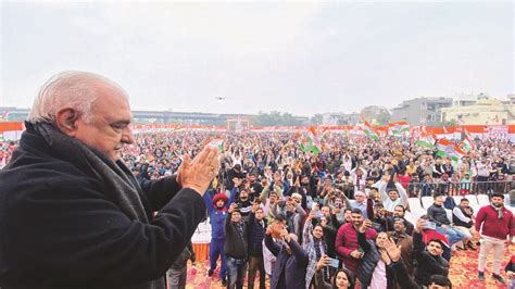 Hoodas ‘jan Aakrosh Rally Attracts Huge Crowd In Faridabad