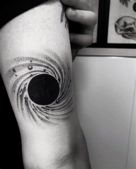 Black And White Arm Tattoo Design