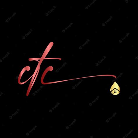 Premium Vector Ctc Monogram Design Abstract Isolated Water Drop