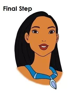 Pocahontas Drawing Step By Step