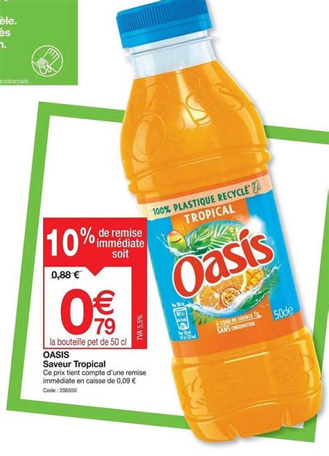 Promo Oasis Saveur Tropical Chez Promocash Icataloguefr