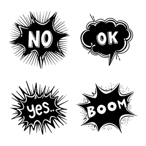 Premium Vector Comic Bubbles For Design Purposes