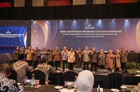 RUPSLB Bank Bjb 2023 Tunjuk Pengurus Baru Perkuat Tata Kelola