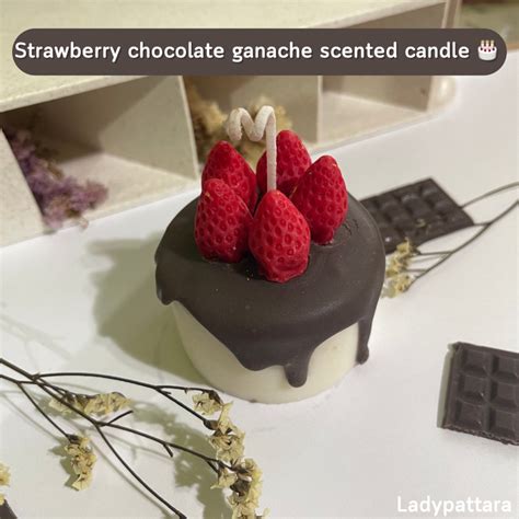 [อ่านก่อนสั่งซื้อที่4💗] เทียนหอมเค้กสตอเบอร์รี่ช็อคโกแลตกานาช🎂 เลือก