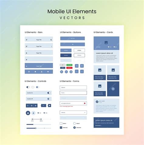Premium Vector Web Design Ui Elements Ui Ux Design Elements For Web