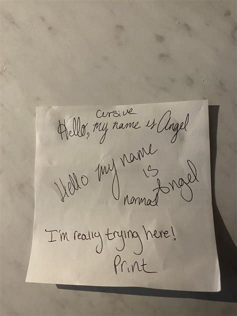 Ive Always Felt My Handwriting Was A Bit Sloppy The Middle Is How I