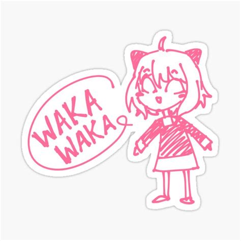 Waka Waka Sticker For Sale By Da Anime Turtle Redbubble