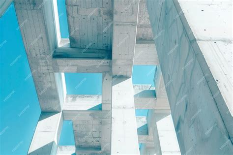 Premium Photo Architecture Details Modern Building Concrete Bias Columns Space Perspective