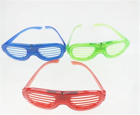 Led Flashing Shutters Sunglasses For Dances Parties And Festivals