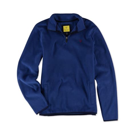 Aeropostale Aeropostale Mens Logo Fleece Jacket Blue X Small