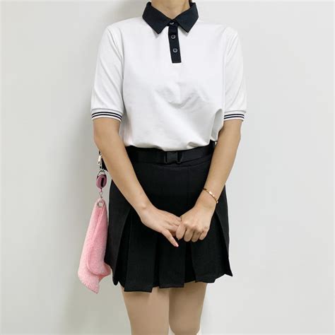 보에르 모달 부 카라티셔츠 여자골프웨어