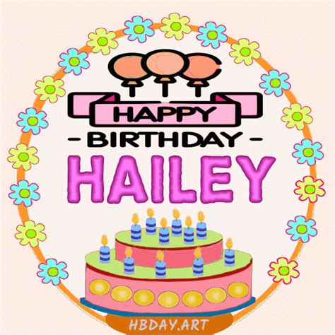 Happy Birthday Hailey Images  Hbdayart