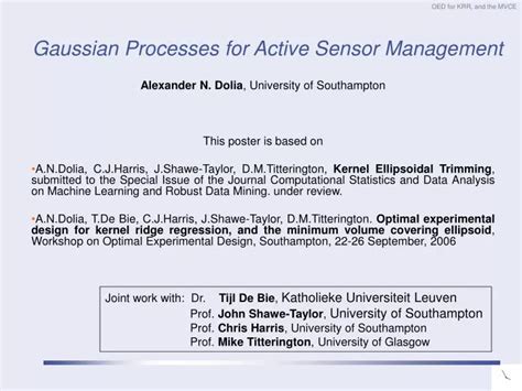 ppt gaussian processes for active sensor management powerpoint presentation id 4384576