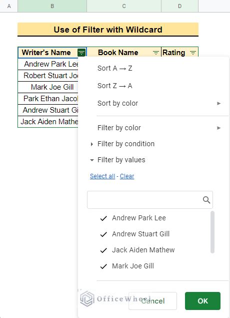 How To Use Filter With Wildcard In Google Sheets 3 Examples