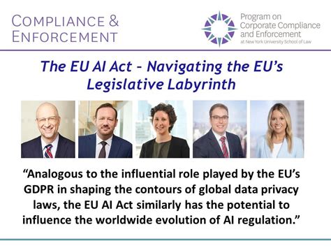 Nyu Program On Corporate Compliance And Enforcement On Linkedin Eu Aiact